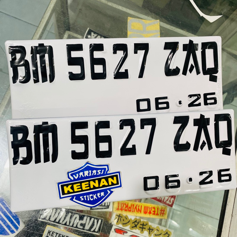 Jual Free Nama !! PLAT CUSTOM GAYA MOTOR DAN MOBIL BIASA DAN PAKE LOGO ...