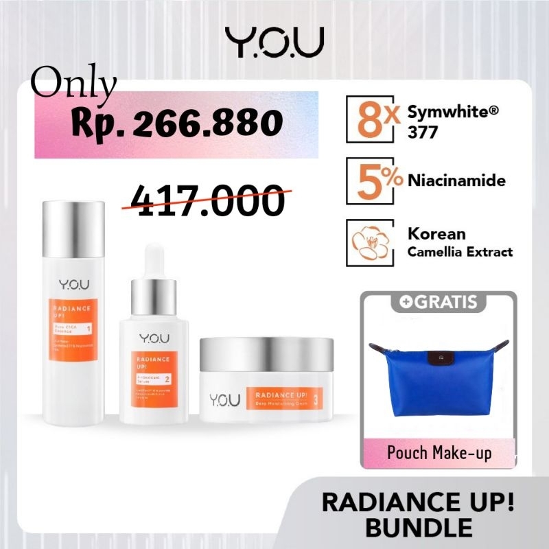 Jual [COD] YOU Radiance Up Brightening Serum / Complete Bundle Set ...