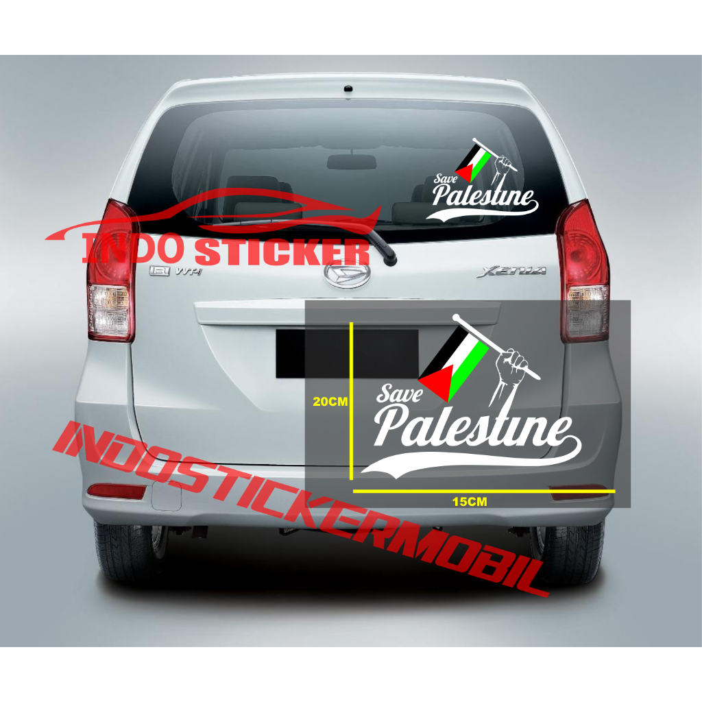 Jual Sticker save palestine cutting sticker free palestina sticker body ...