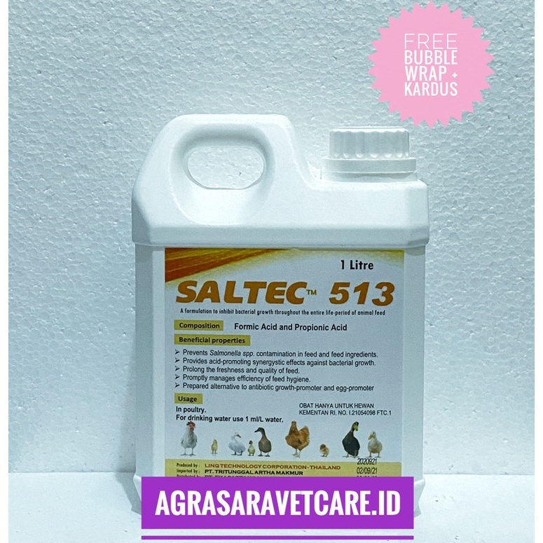 Jual saltec 513 1 liter (acidifier asam propionat asam format) | Shopee ...