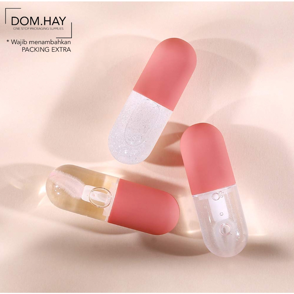 Jual 3ml Botol Lip Gloss Capsule Kosong Kosmetik Packaging Pewarna ...