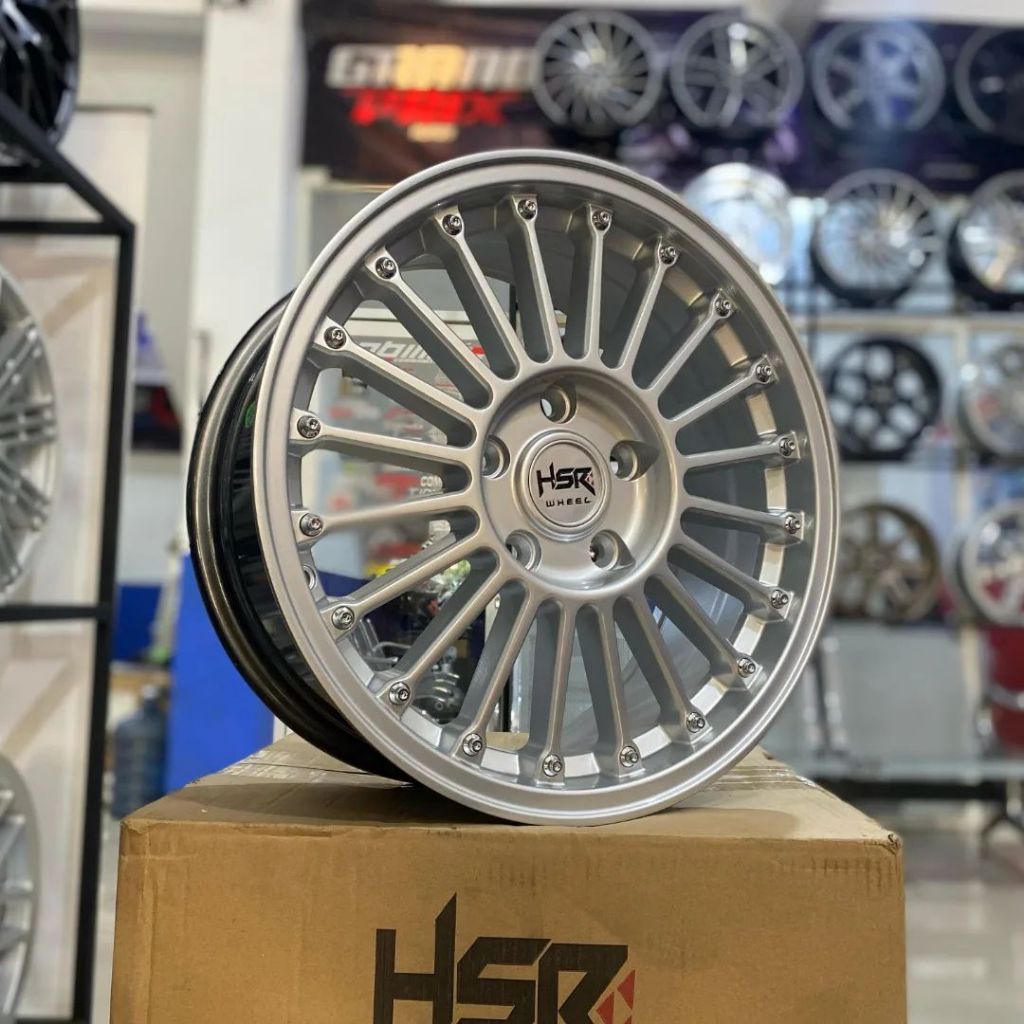 Jual Velg mobil hsr model jari jari warna silver ring 17 lobang 5 | Shopee Indonesia