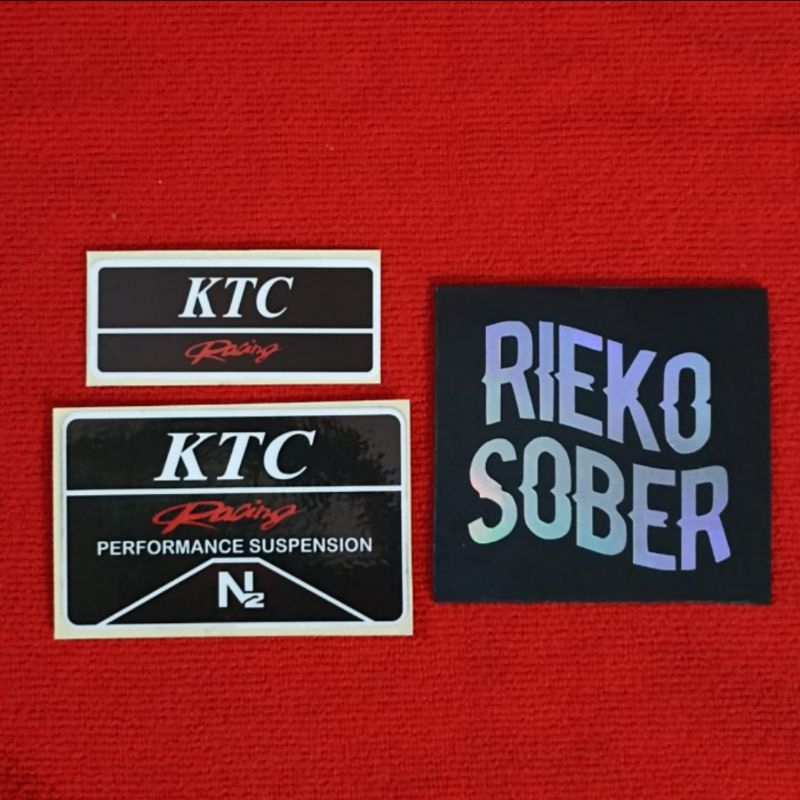 Jual Stiker Shok KTC Racing Shockbreaker Performance Suspension ...