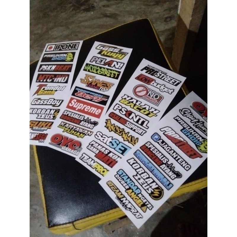 Jual sticker viral di tiktok MURAH banget dpt bonus nama ig | Shopee ...