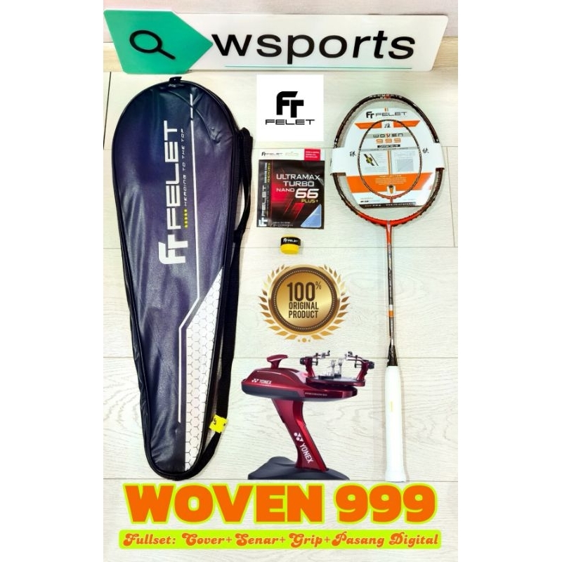 Jual Raket Badminton Felet WOVEN 999 PRO Original | Shopee Indonesia