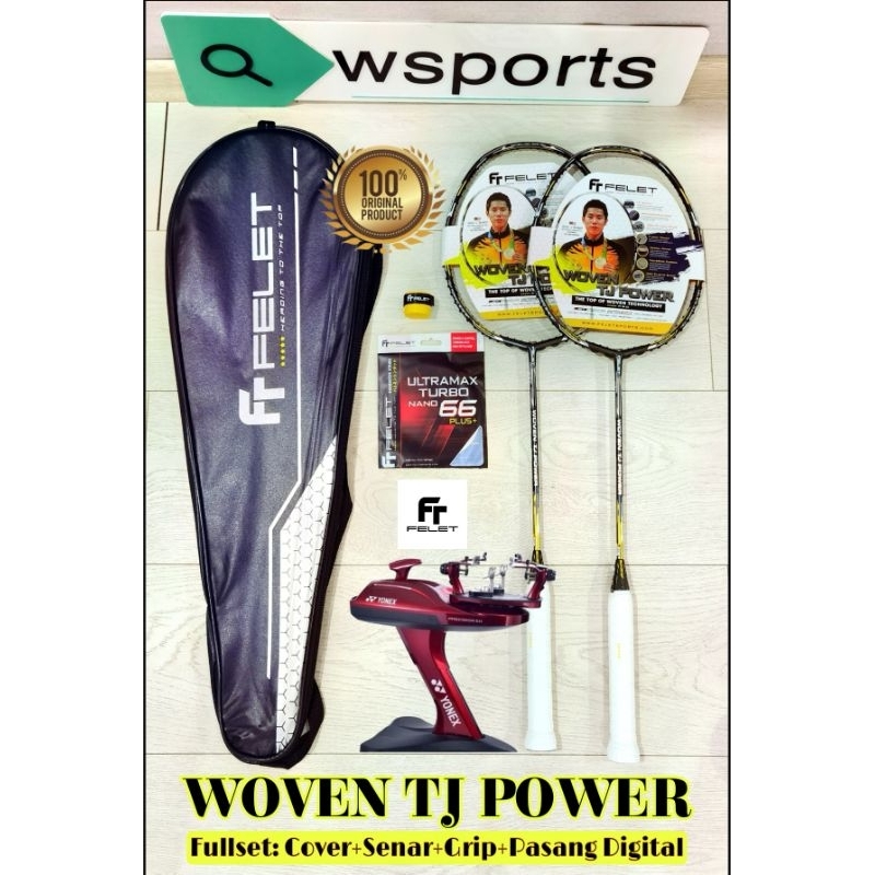 Jual Raket Badminton Felet WOVEN TJ POWER Original | Shopee Indonesia