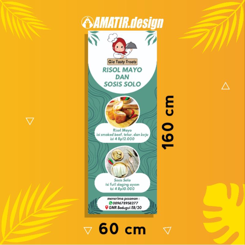 Jual BANNER RISOL MAYO & SOSIS SOLO (60 x 160 cm) | Shopee Indonesia