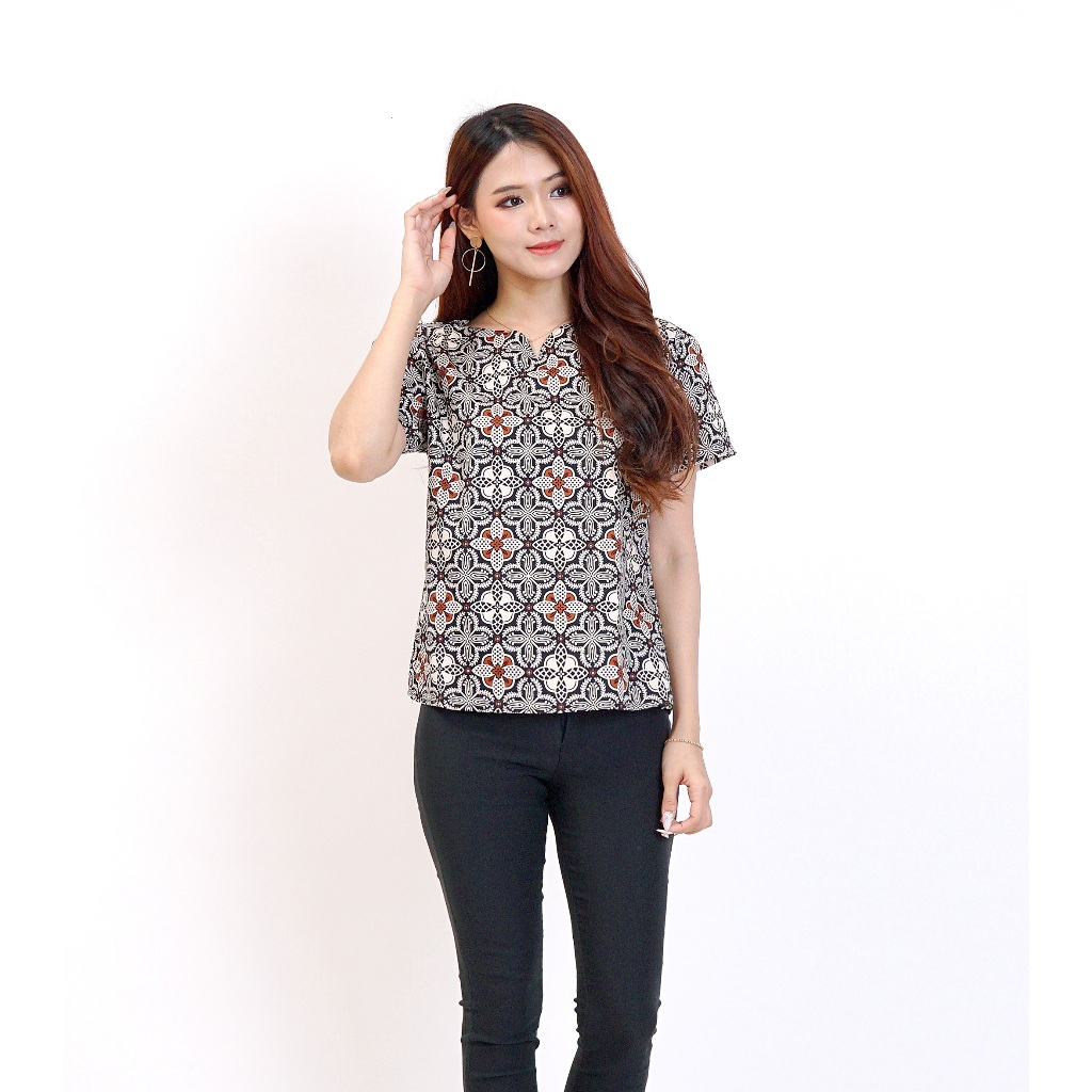 Jual ATASAN BATIK WANITA 632 Mrs1 | Shopee Indonesia