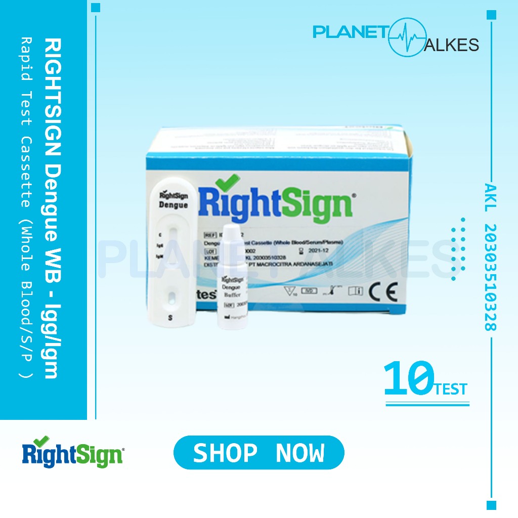 Jual Rapid Test Dengue IgG IgM Device Casette Rightsign 10T | Shopee ...