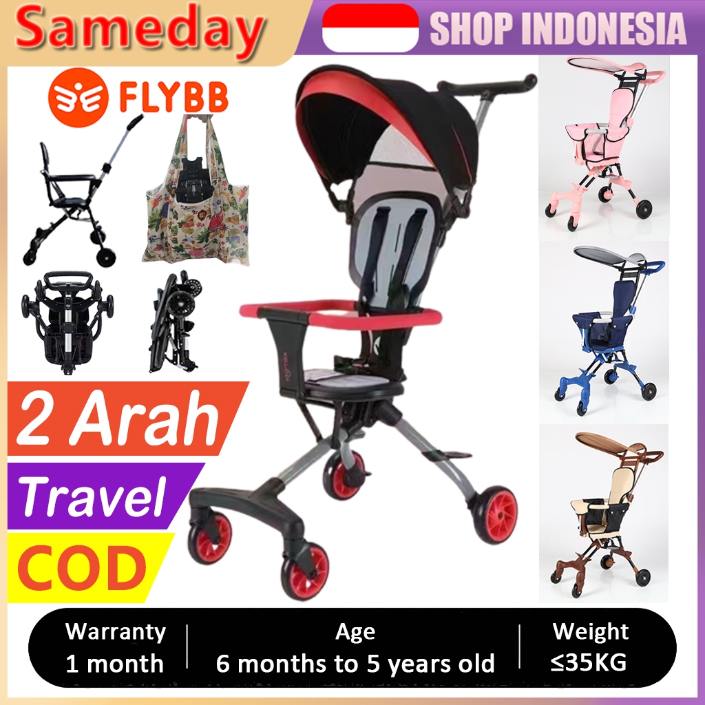 Jual FLYBB Magic Stroler Bayi Lipat Travelling Sepeda Bayi Stroller ...