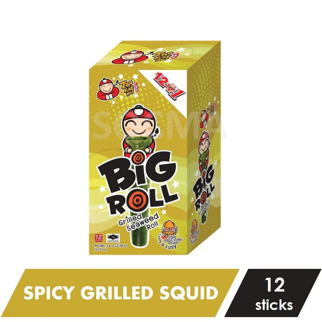 Jual Tao Kae Noi Big Roll Grilled Seaweed Roll Squid (Box) | Shopee ...
