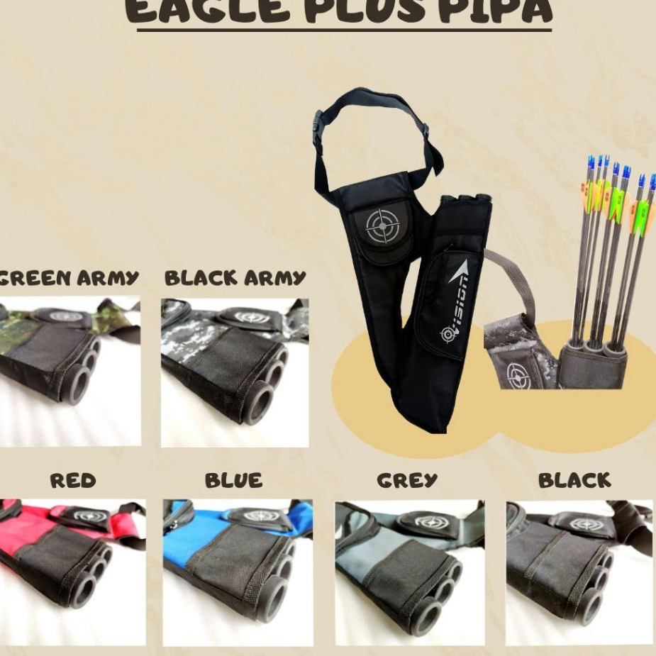 Jual Tas Quiver Eagle Plus Pipa / Quiver Panahan Tas Anak Panah Quiver ...