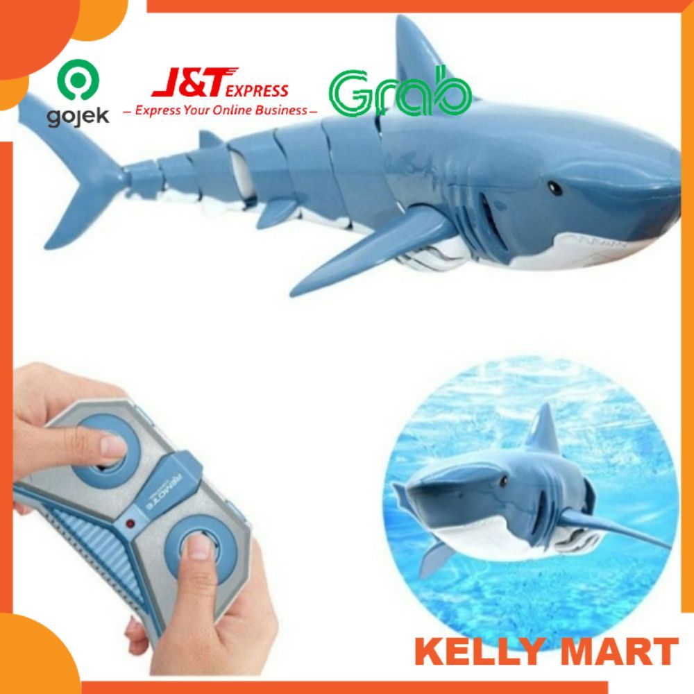 Jual RC 2.4G Toy Shark Mainan Remot Control Ikan Hiu Bukan Perahu Kapal ...