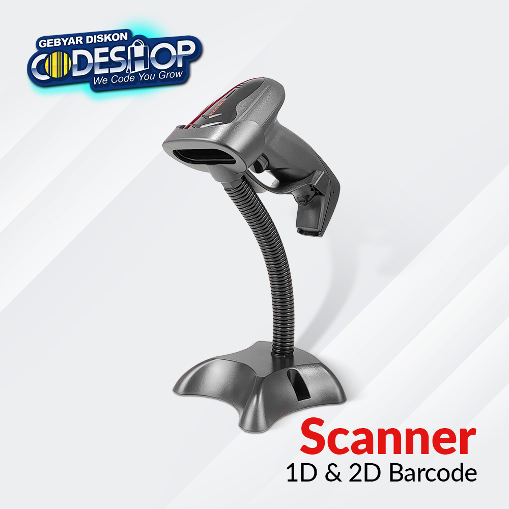 Jual Kassen KS-605 Scanner Barcode 1D 2D Auto Scan Sense Scan QR Code ...