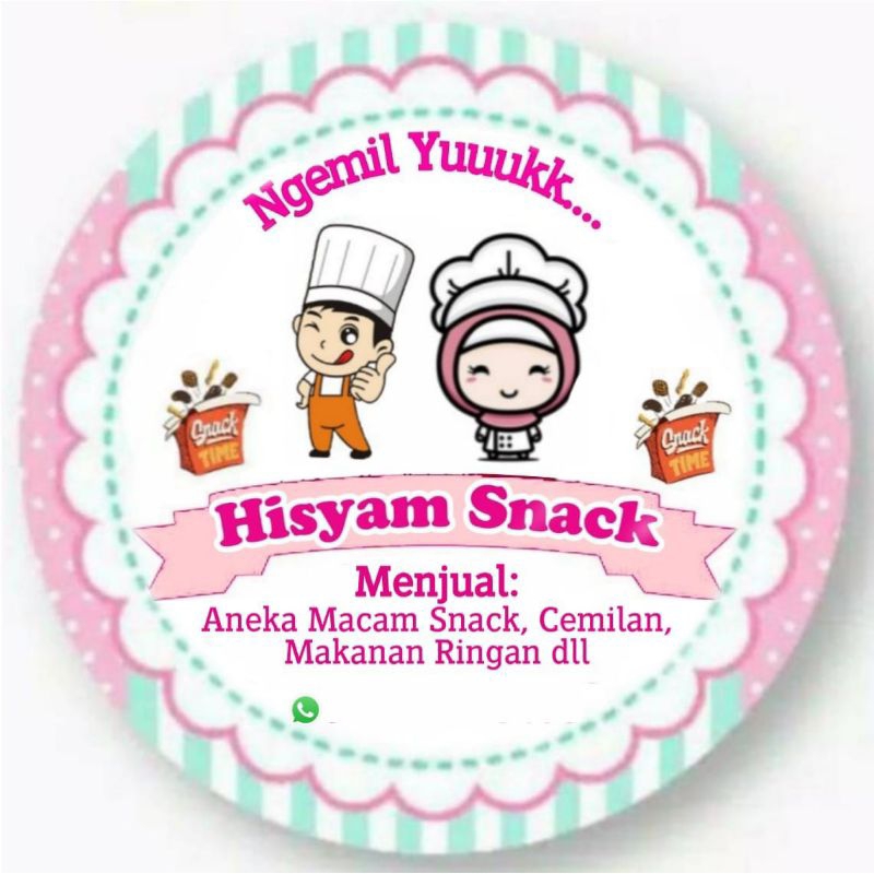 Jual STIKER PRODUK KEMASAN MAKANAN RINGAN / CEMILAN BOX (Minimal order ...