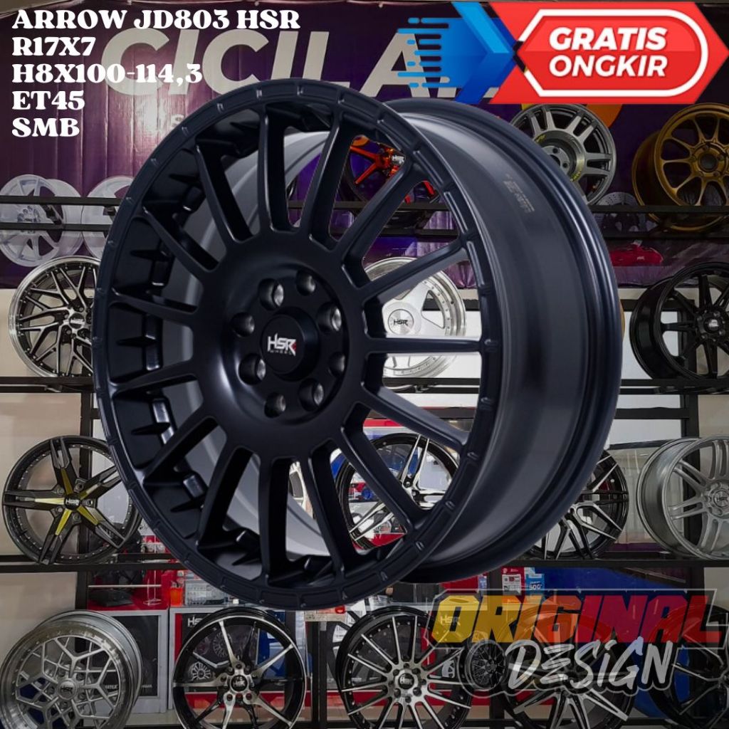Jual Velg Mobil Ring 17 HSR ARROW R17 Cocok Untuk Rocky Raize Alvez ...