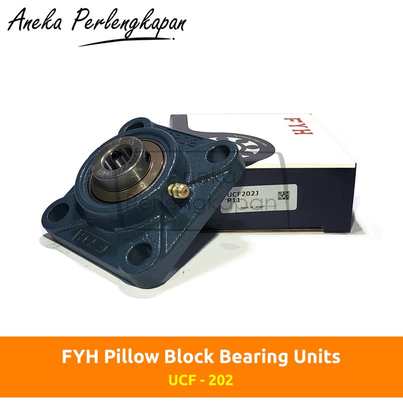 Jual Flanged Block Bearing Unit UCF 202 - As 15mm FYH Japan | Shopee Indonesia