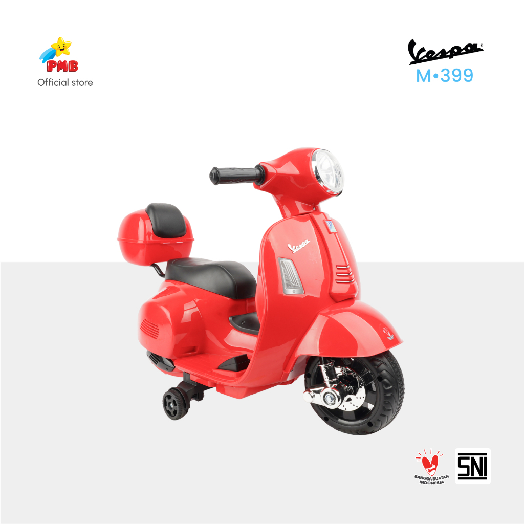 Jual MAINAN MOTOR AKI VESPA MINI ANAK BISA MANUAL DAN GAS//MOTOR AKI MINI PMB M399//MAINAN MOTOR ...