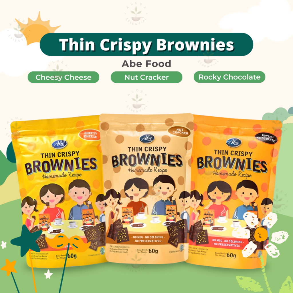 Jual Abe Food Thin Crispy Brownies 60gr - Snack Bayi - Cemilan Anak ...