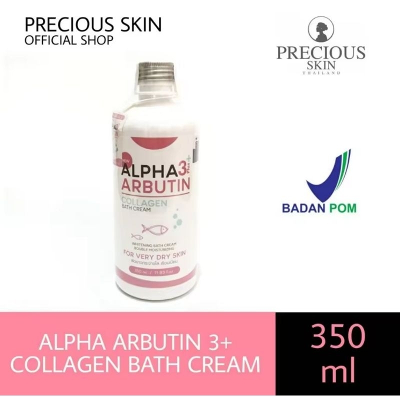 Jual Precious Skin Thailand Alpha Arbutin 3 Plus Whitening Collagen Bath Cream Sabun Cair ...