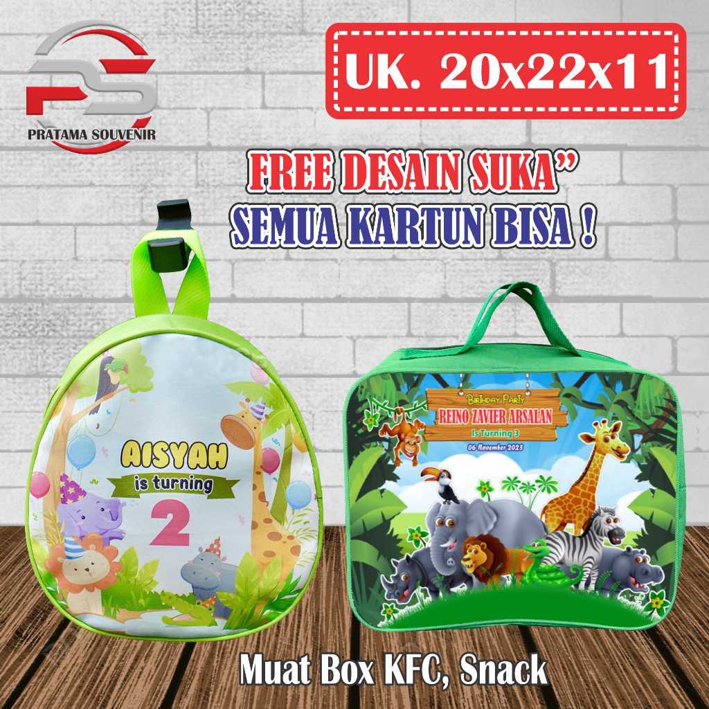 Jual Tas Ulang Tahun Anak Custom Ransel Telur / BOX / Tas Ultah ...