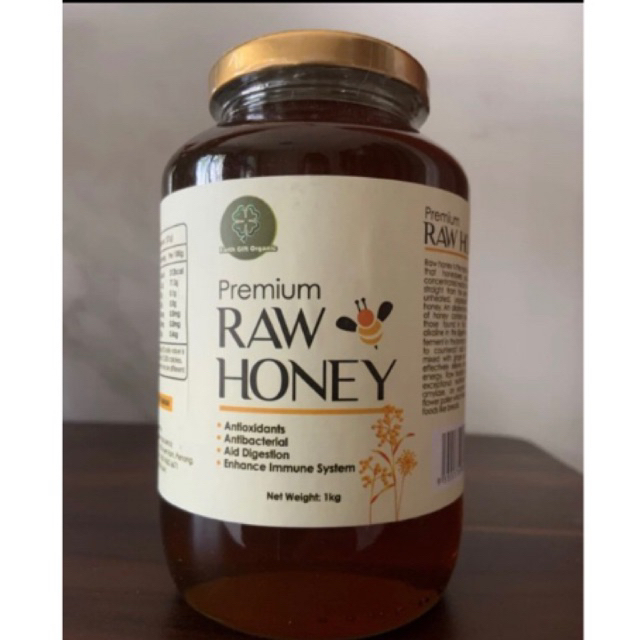 Jual Madu Organic Premium Raw Honey, 1 kg, product of Taiwan. | Shopee ...