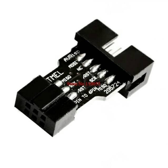 Jual 10 pin To 6 pin AVRISP Adapter Converter Port ISP ICSP AVR to ...