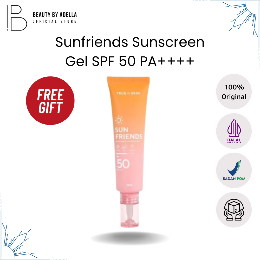 Jual Sunscreen True to Skin Sunfriends Gel SPF 50 PA++++ Sunscreen ...