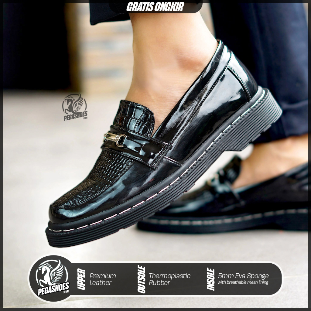 Jual Sepatu Pria Docmart - Loafer Formal Low Boots Unisex Kasual Kerja ...