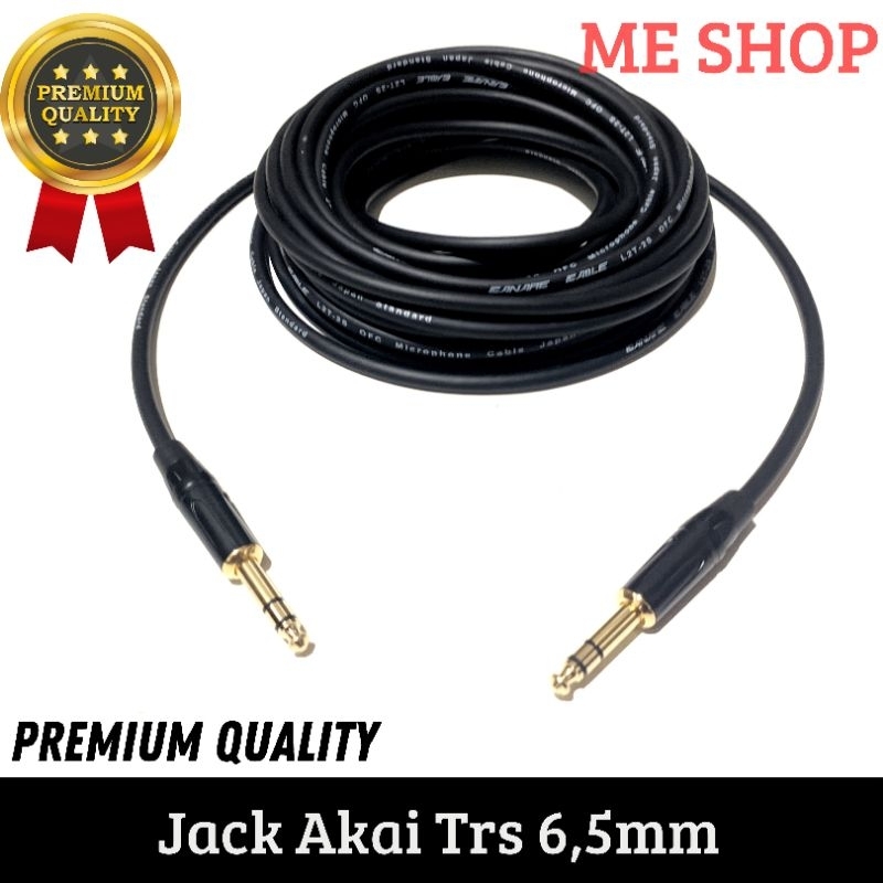 Jual kabel audio jack akai stereo 6,5mm to jack akai stereo 6,5mm berkualitas | Shopee Indonesia
