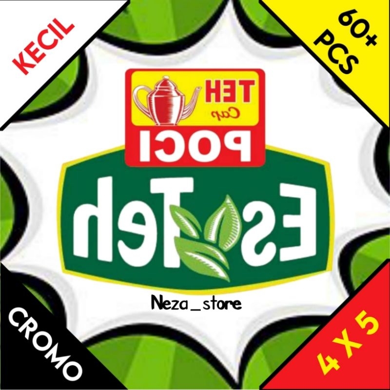 Jual sticker label minuman es teh poci 4x5 | Shopee Indonesia
