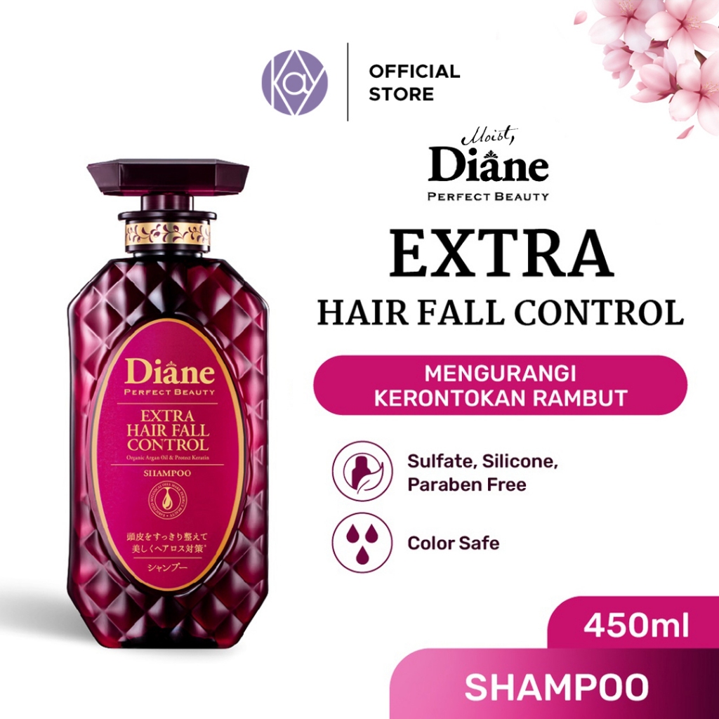 Jual DIANE Extra Hair Fall Control Shampoo 450 ml / Shampo | Shopee ...