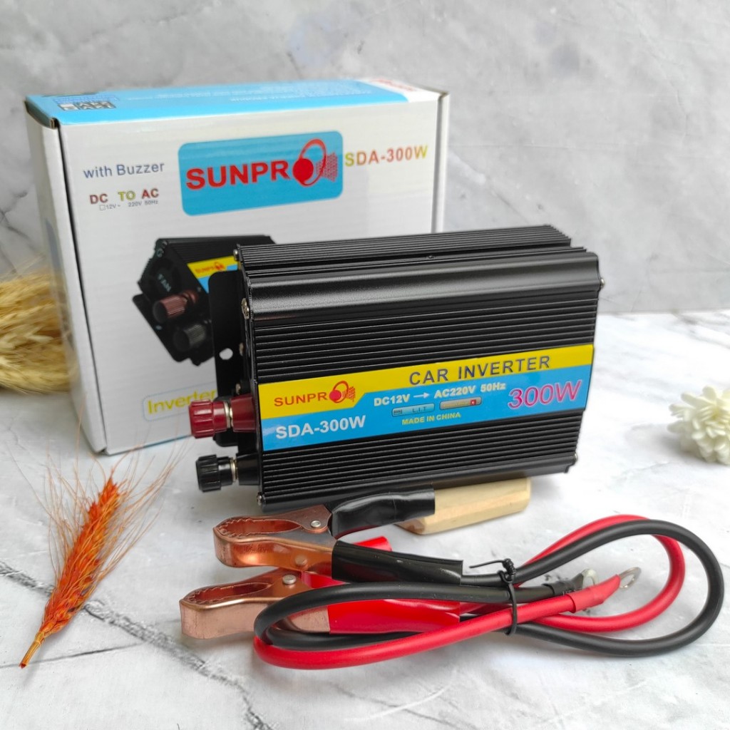 Jual Sunpro Sda 300W Power Inverter 12V Inverter Mobil 300 Watt Sunpro ...