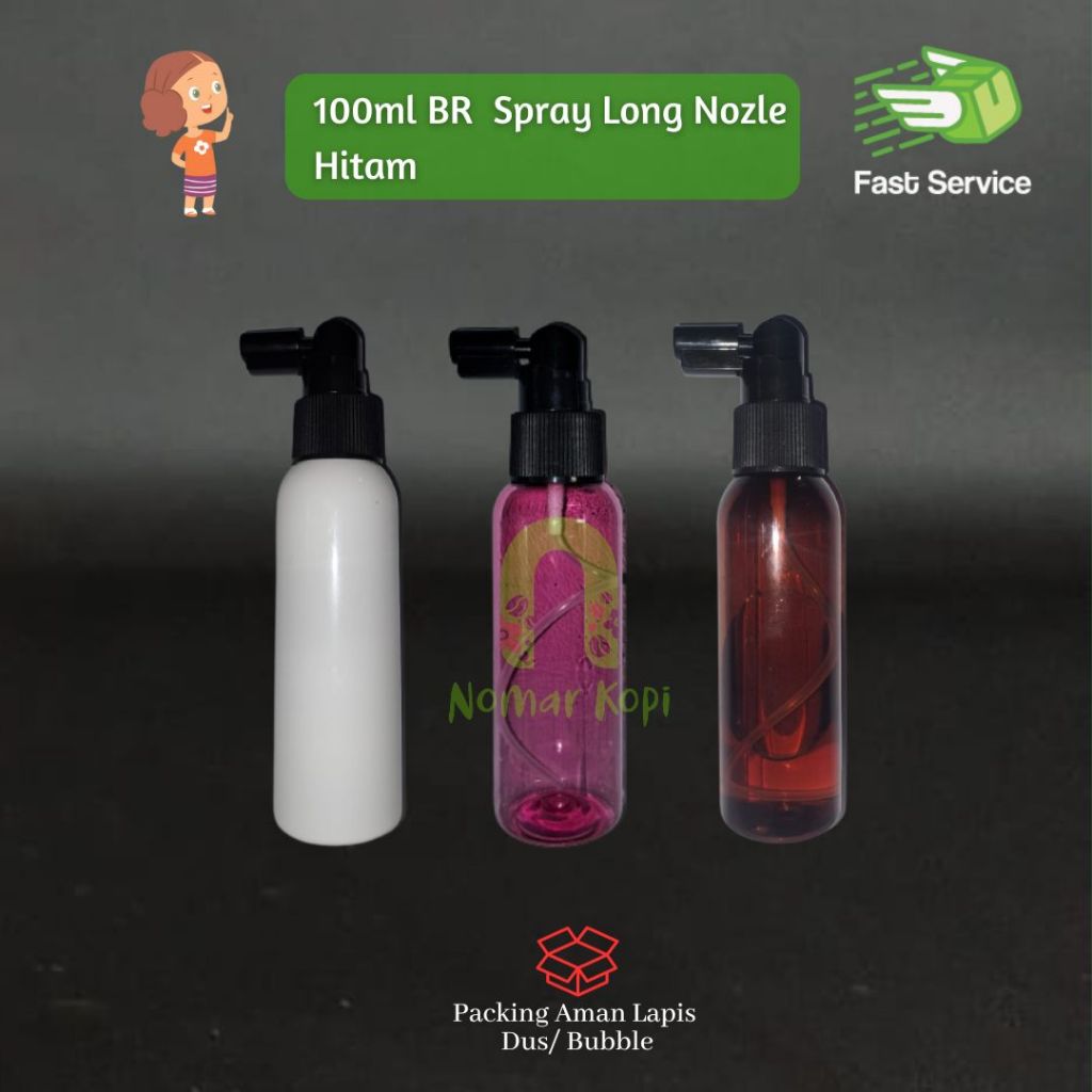 Jual Botol 100ml BR Tutup SPRAY LONG NOZZLE N24 | Shopee Indonesia