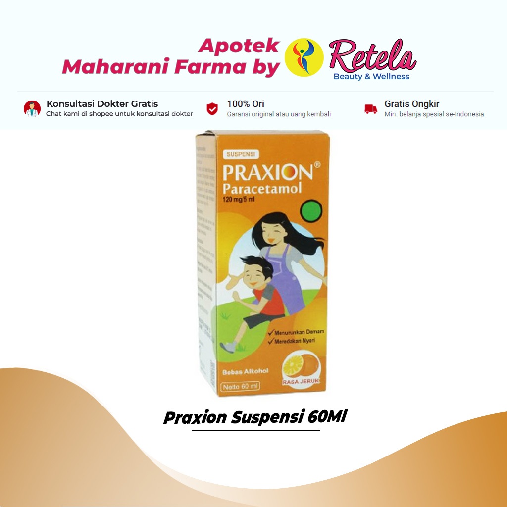 Jual Praxion Suspensi 60Ml / Obat Penurun Demam / Sakit Kepala / Sakit ...