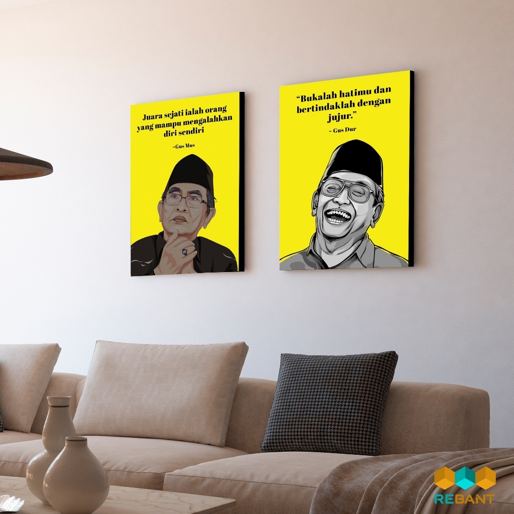 Jual REBANT Hiasan Dinding Pictbox QUOTE Estetik Abstrak Wall Decor ...