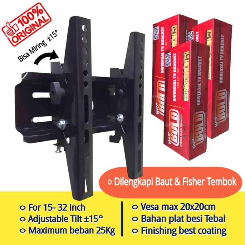 Jual Breket TV LED 32 Inch - Bracket TV LED 32 29 24 22 19 15 Inch ...