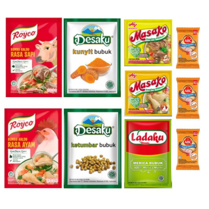 Jual All Varian Bumbu Royco Masako Desaku Ladaku Terasi BonCabe (Sachet ...