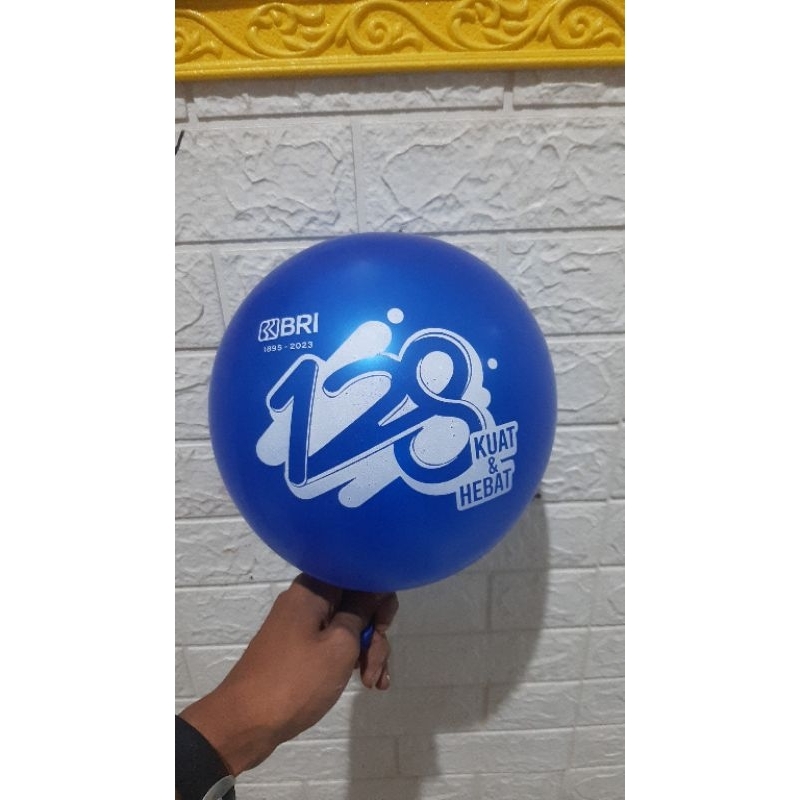Jual Balon Print / Balon Sablon HUT BRI 128 thn.2023 | Shopee Indonesia