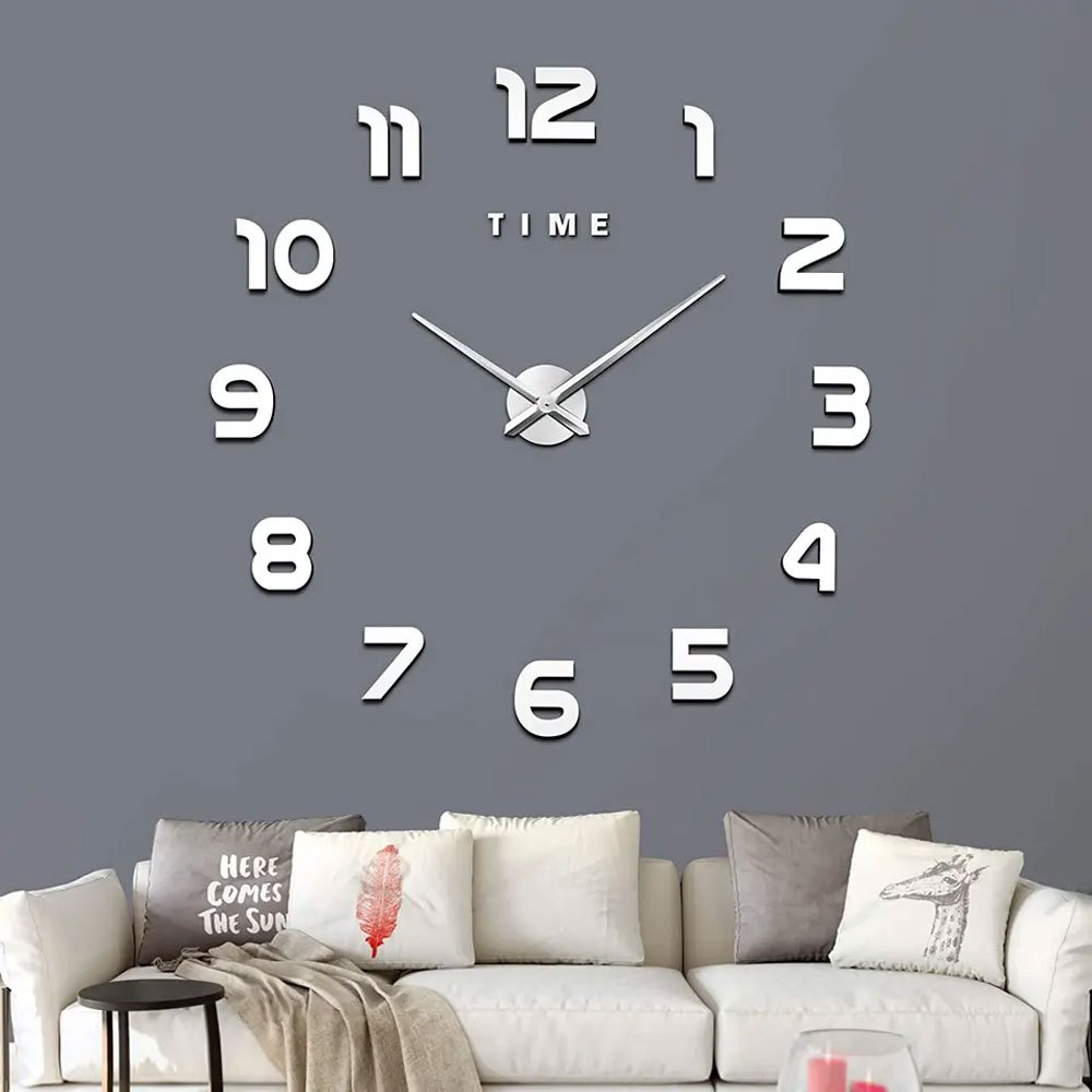 Jual TaffHOME Jam Dinding Besar DIY Giant Wall Clock 80-130cm - DIY-105 ...
