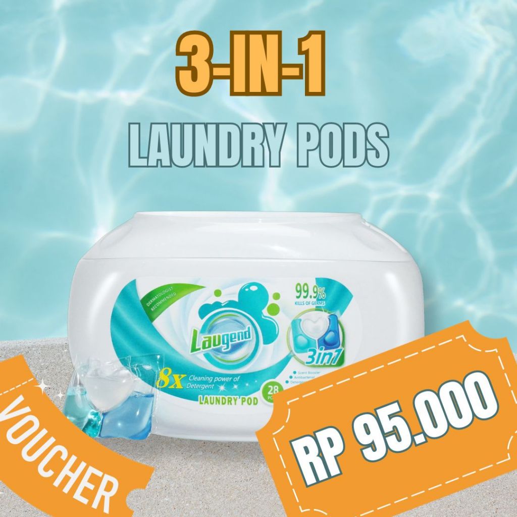 Jual 15-day pre-order [LAUGEND] 3in1 Laundry Pods 1 Box | Deterjen Kapsul 3in1 | Deterjen ...