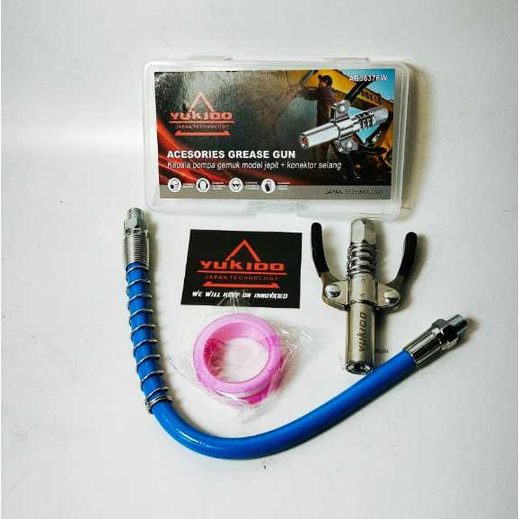 Jual COD!! Grease Coupler Kepala Grease Gun Pegangan Ganda Kepala ...