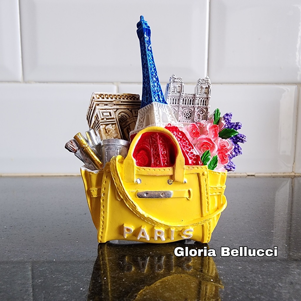 Jual souvenir oleh oleh paris menara eiffel tower tempelan hiasan ...