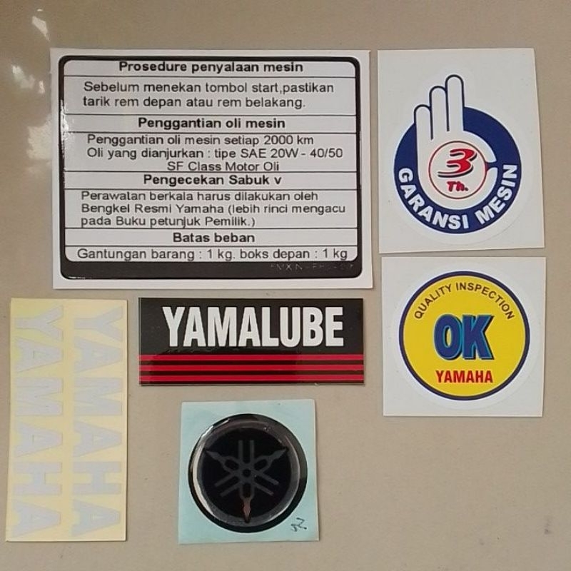 Jual STIKER STICKER PERHATIAN DETAIL YAMAHA MIO | Shopee Indonesia