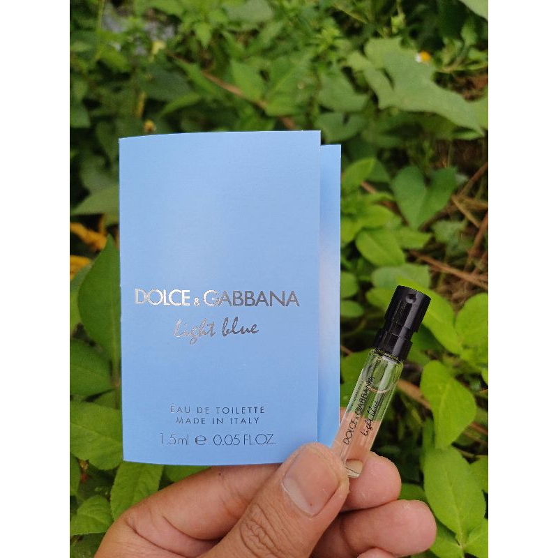 Jual vial parfum DG LIGHT BLUE EDT 1,5ml | Shopee Indonesia