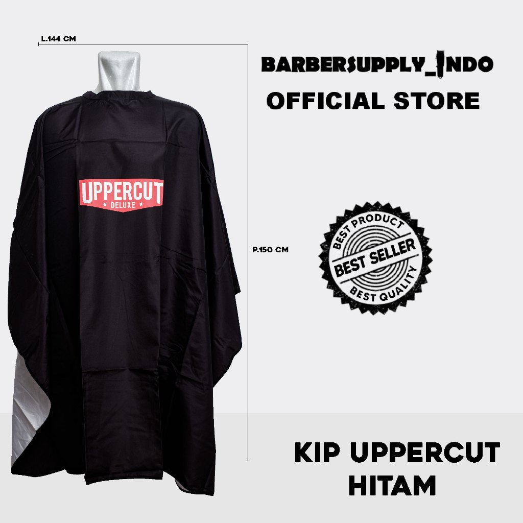Jual Uppercut Deluxe Barber Cape Black / Kip Barber / Kep Potong Rambut ...