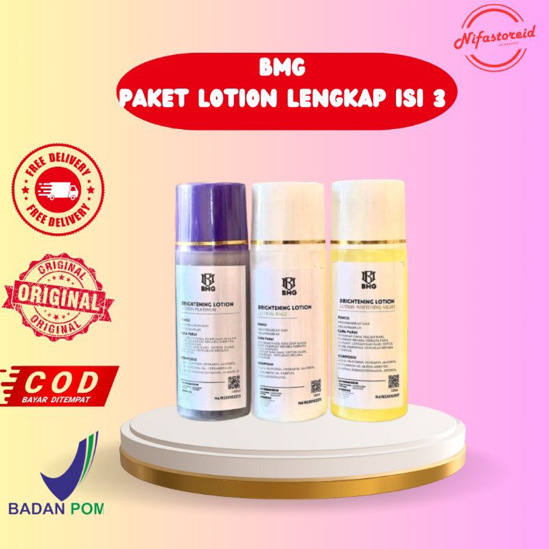 Jual (READY) BMG PAKET ISI 3 Lotion Pemutih HB Anggur Siang Malam ...