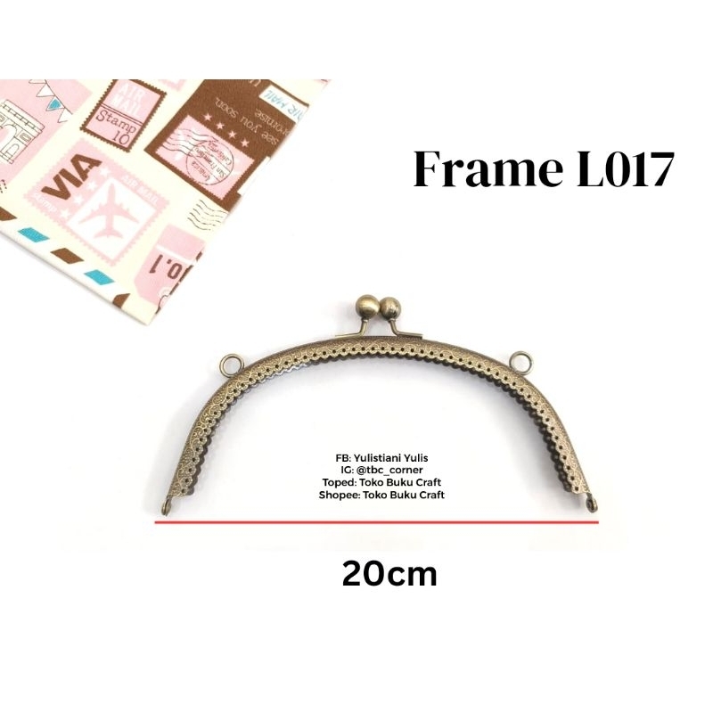 Jual Behel tas/frame tas/handle tas lengkung 20,5cm (kode L017 ...