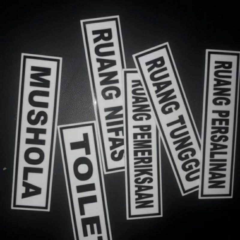 Jual Akrilik Papan Nama Custom/Sign Akrilik Papan Nama Custom 3mm ...