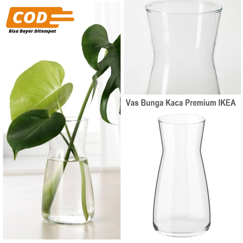 Jual KRAFF Vas Bunga Kaca Bening Tinggi 20 cm | Shopee Indonesia
